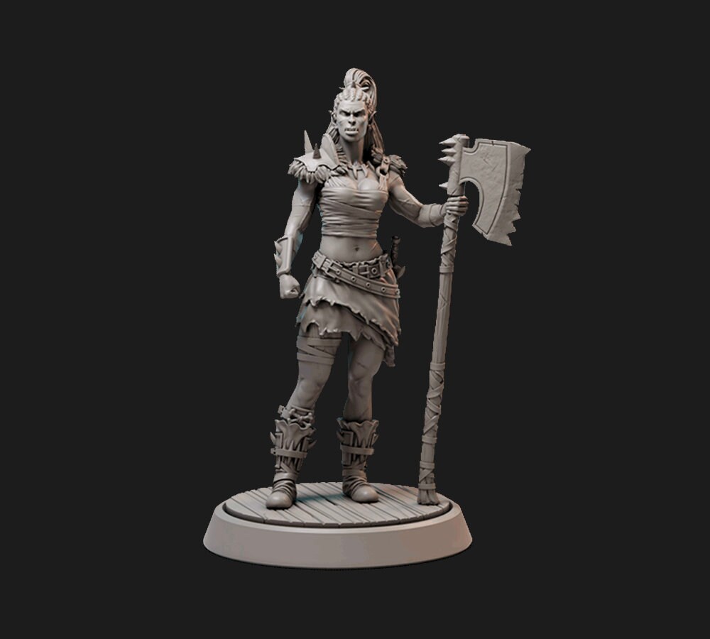 Female Half Orc Pathfinder