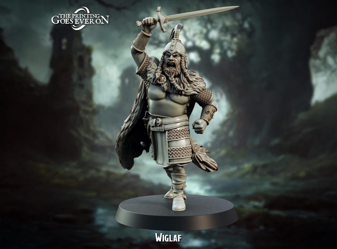 Wiglaf, Male, Human, Barbarian, Fighter, Warrior, Breastplate, Chain ...