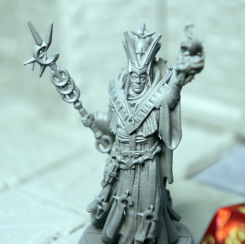 Human, Male, Wizard, Cleric, Priest, in Magic Robes, Casting Spell ...