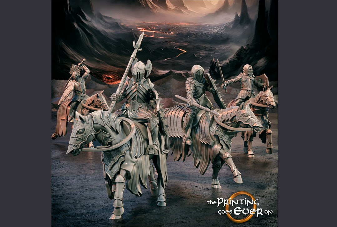 Gates of Hell, Mounted, Knight Spear, Sword, Barding, Paladin, Warrior ...