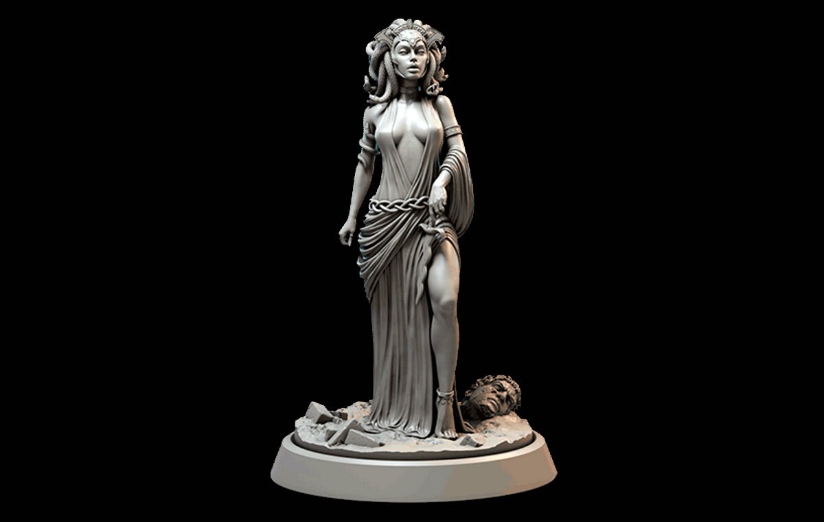 Human, Female, Medusa, Gorgon, Druid, Cleric, Wizard, Dress, Dagger ...