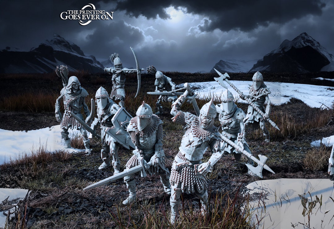 Barrow Wight, Wight, Archer, Helmet. Polearm, Spear, Sword, Shield ...