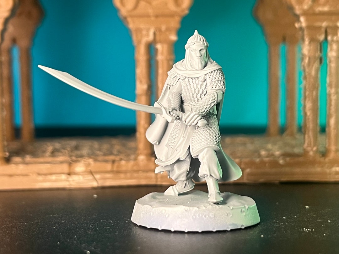 Warrior, Leader, Fighter, Spiked Plate, Chain Mail, 2H Scimitar, Full ...