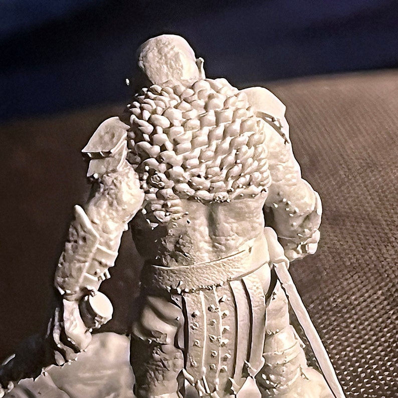 Orc, Half-orc, Male, Warrior, Barbarian, Slavemaster, Rope Whip, Splint ...