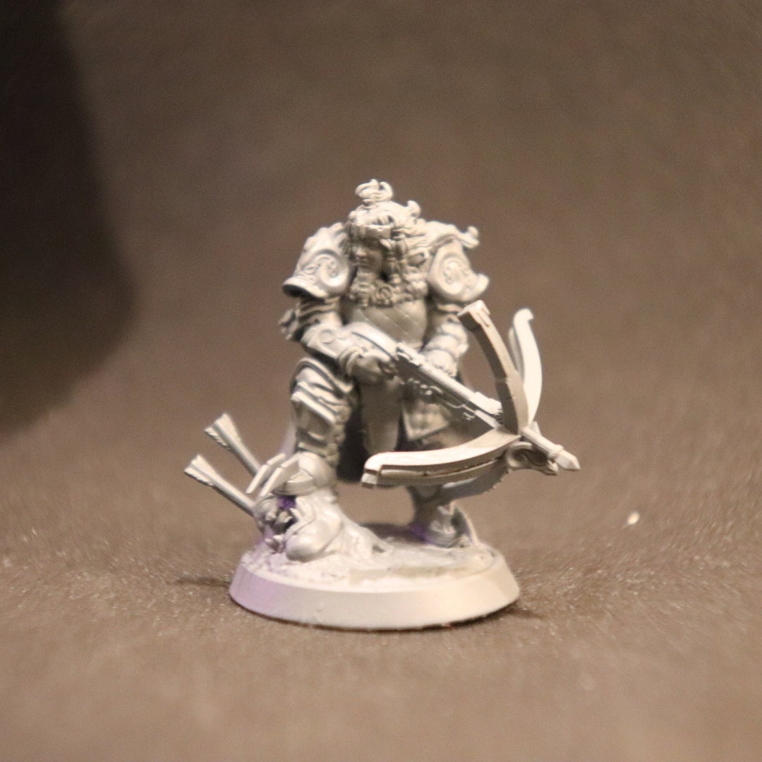 Dwarf, Female, Fighter/paladin in Plate With Heavy Crossbow, Arrows ...