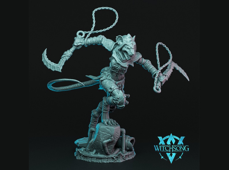 Wererat, Lycanthrope, Rat, Assassin, Thief, Rogue, Hooks, Kusarigama ...