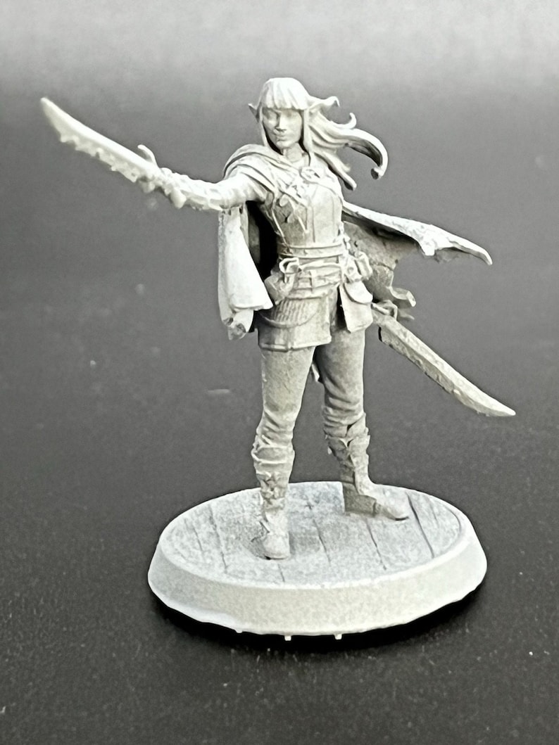 Elf Female Rogue Fighter Ranger Reinforced Leather Armor - Etsy