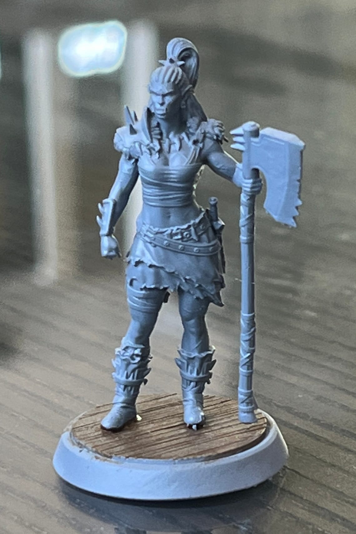 Half-orc, Female, Fighter/barbarian With Fur and Leather Armor, 2 ...