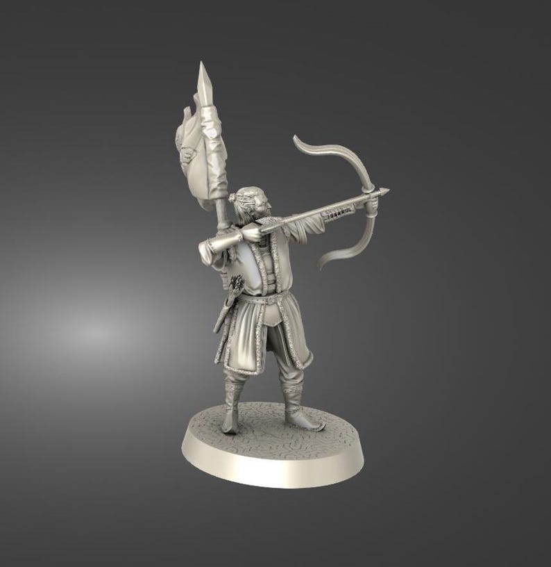 Male, Female, Archer, Bow, Desert, Chain Mail, Cloth Armor, Helm, Head ...