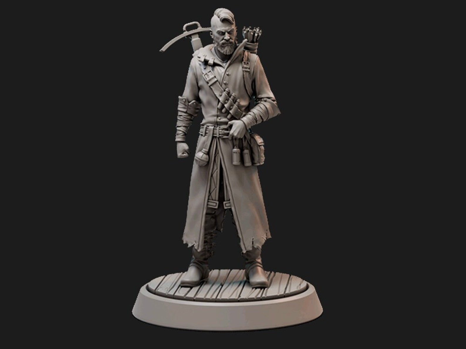 Human Male Ranger/rogue in Leather and Cloak Crossbow on - Etsy