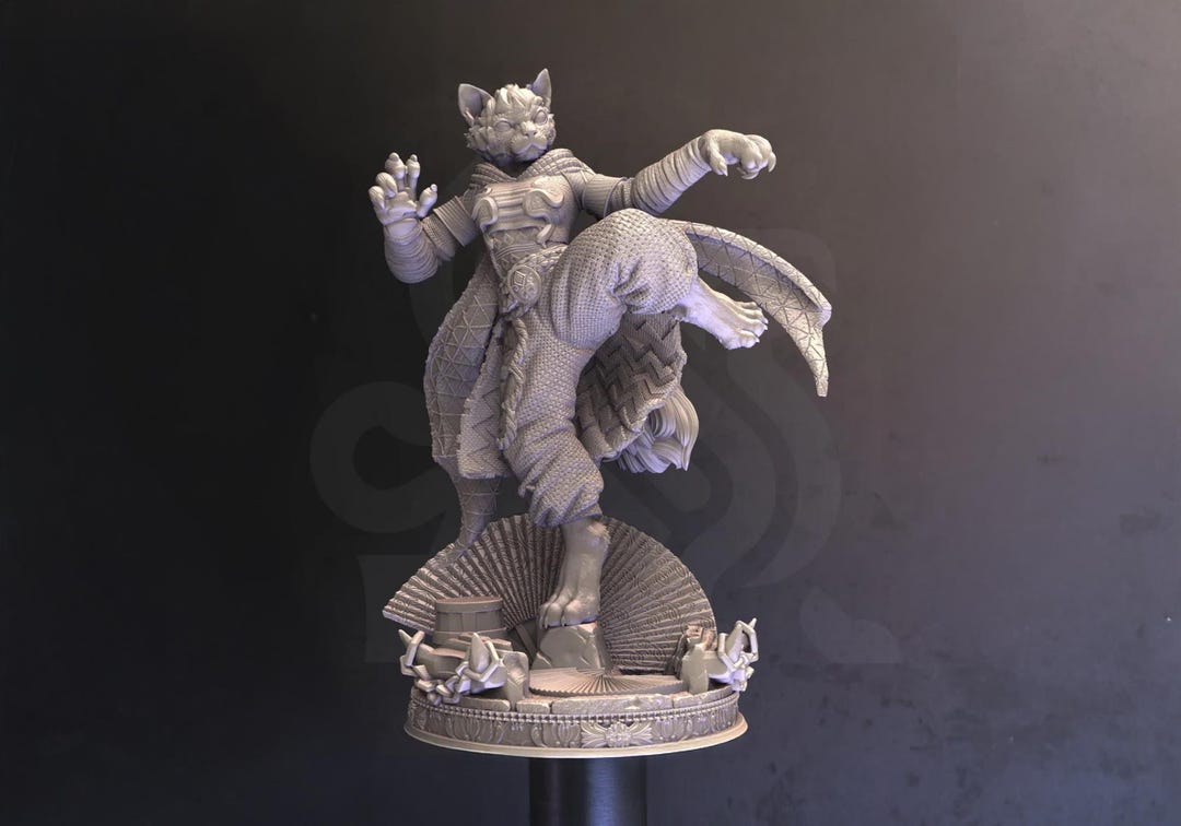 Catfolk, Female, Monk, Assassin, Rogue, Claws, Robes, Cloth, Feline ...
