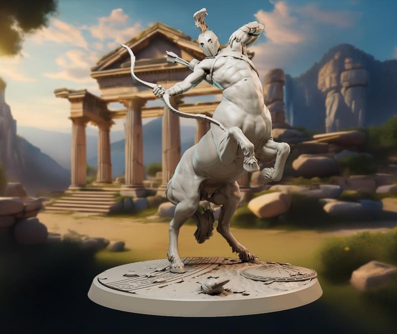 Centaur, Half Horse, Male, Archer, Fighter, Ranger, Long Bow, Rearing ...