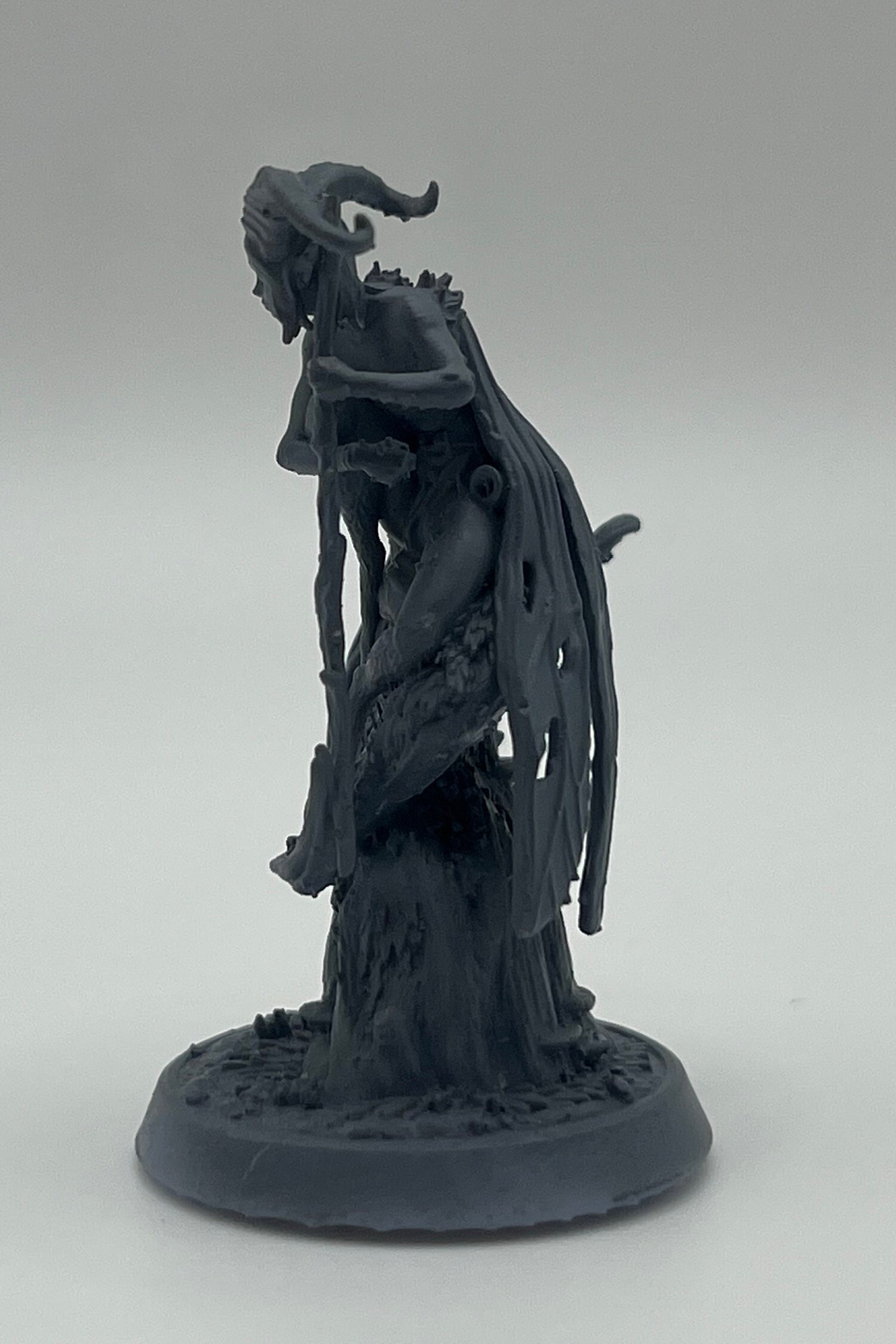 Fey, "skelka," Female, Nymph With Wings, Seated on Tree, Spear, Horned ...