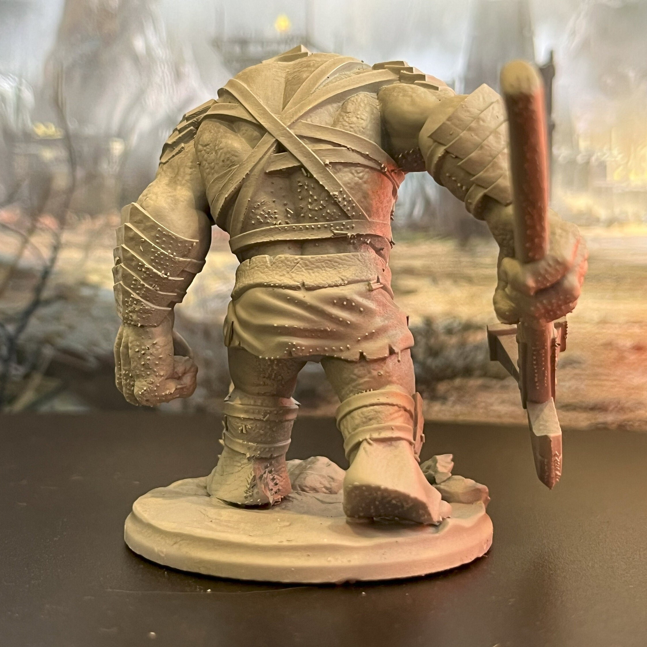 Troll, War, Giant Hammer Axe, Helm, Attacking, Fangs, Large Figure 25 ...