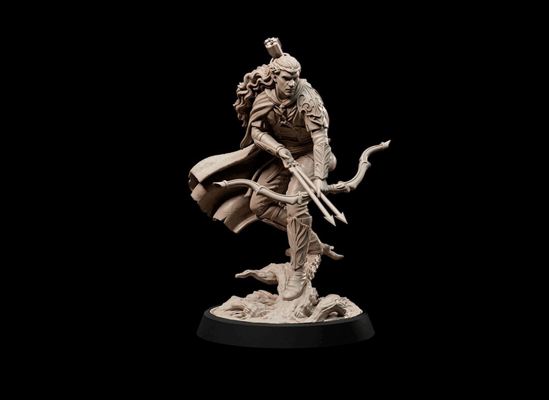 Elf, Male, Ranger, Rogue, Leather, Long Bow, Double Arrow, Stalking ...