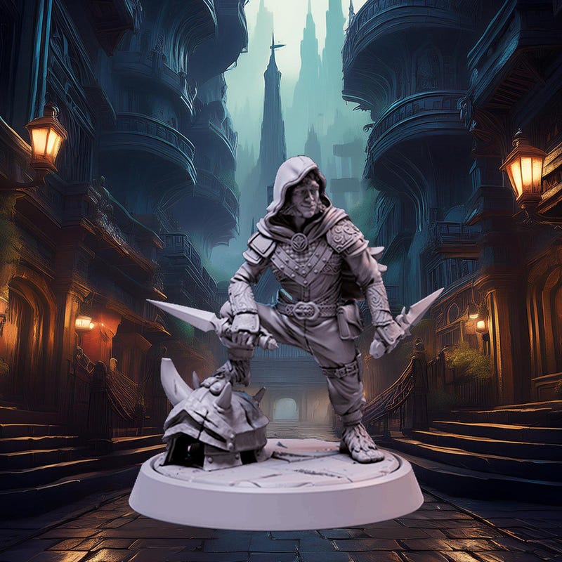 Gnome Miniature Rogue - Etsy