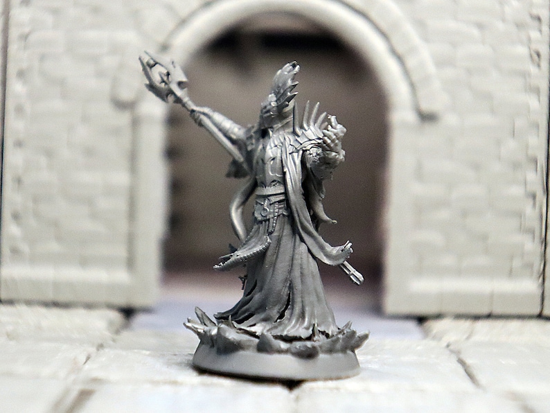 Human, Male, Warlock, Mage, Necromancer, Face Mask, Breast Plate, Magic ...
