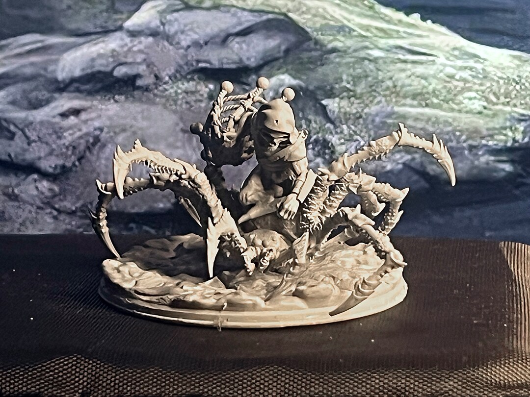 Goblin Spider Rider, Netter, Large Spider, Leather Armor, Throwing Net ...