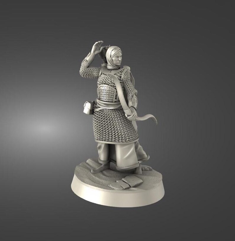 Male, Female, Archer, Bow, Desert, Chain Mail, Cloth Armor, Helm, Head ...