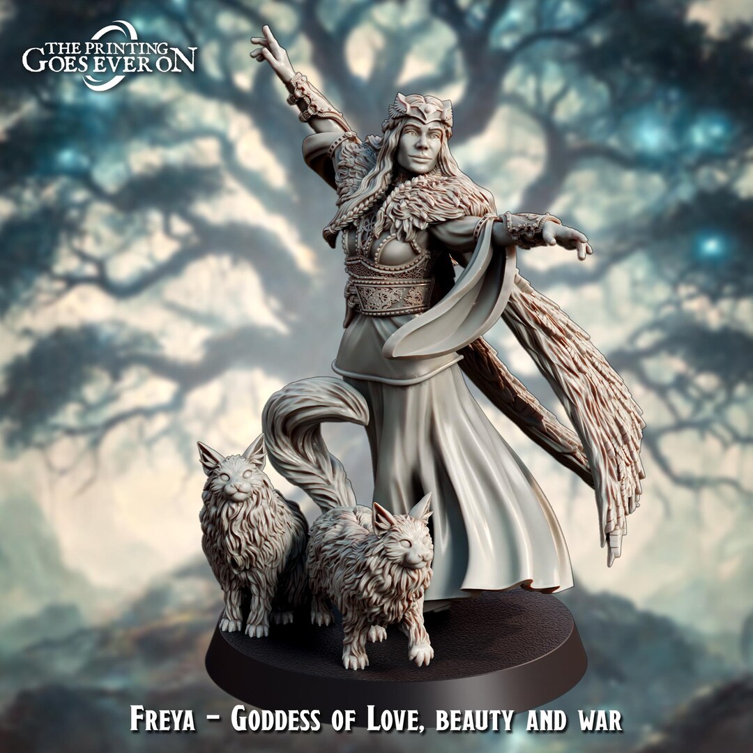 Freya, Goddess, Norse, Female, Warrior, Cleric, Shaman, Robes, Fur ...