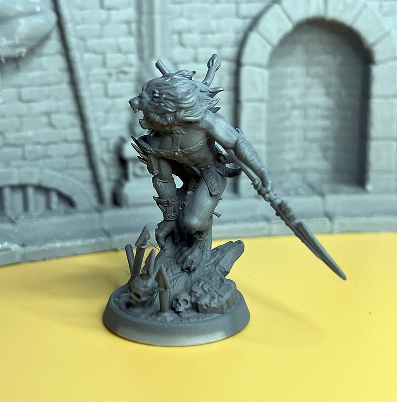 Catfolk Werelion Fighter Barbarian Gladiator Battle - Etsy