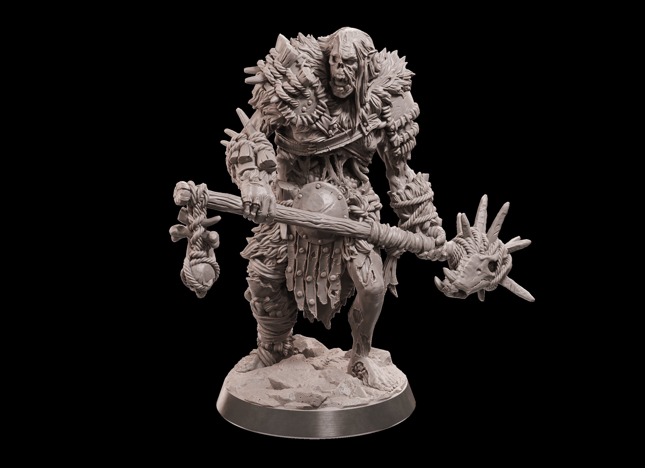 Skeleton, Undead, Orc, Fighter, Warrior, Barbarian, Skull, Mace ...