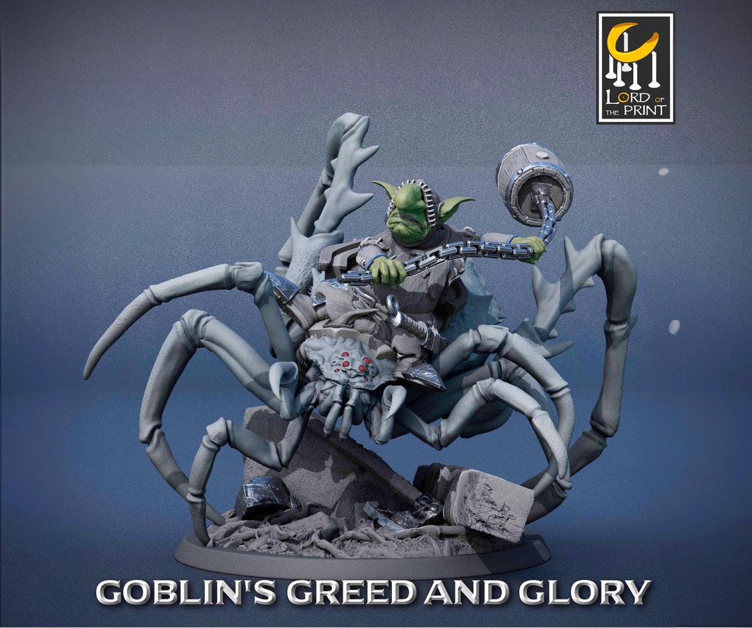 Goblin, Rider, Giant Spider, Unpainted, Monk, Monk, Alchemist, Barrels ...