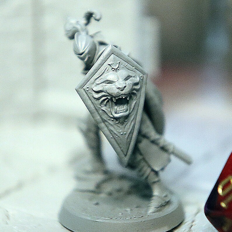 Human, Male, Fighter, Paladin, in Full Plate Mail, Wielding Long Sword ...