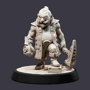 Gnome, Male, Fighter, Artificer, Crafting Hammer, Strong Gauntlets, Eye ...