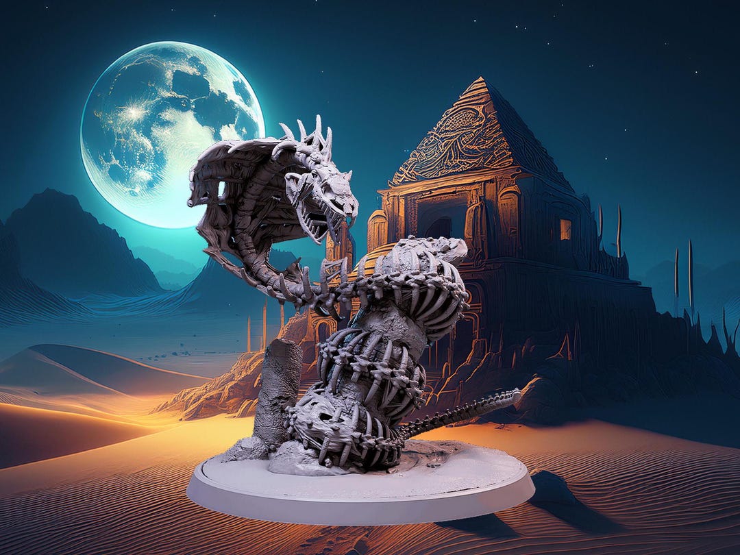 Bone Nage, Skeleton, Viper, Monster, Snake, Bones, Coiled, Hissing ...