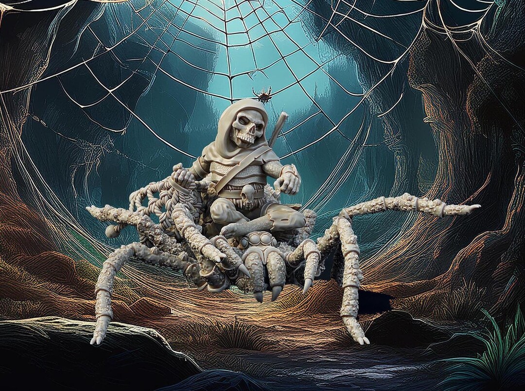 Goblin Spider Rider, Netter, Large Spider, Leather Armor, Throwing Net ...