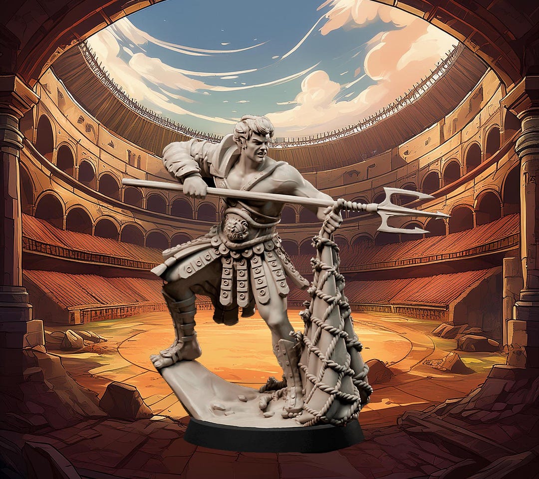 Human, Male, Fighter, Barbarian, Gladiator, Reinforced Leather, Belt ...
