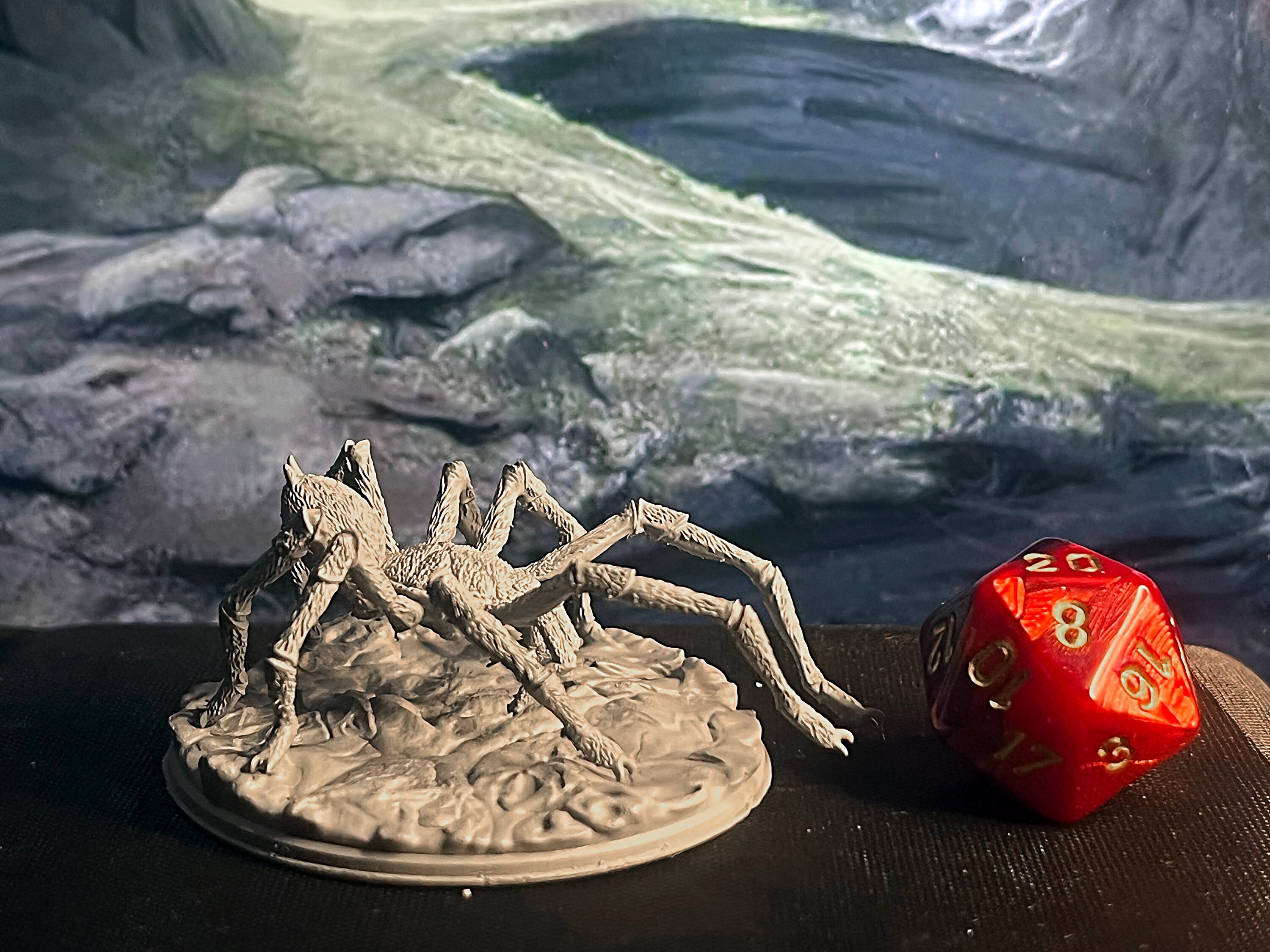 Large Spider, Wolf Spider, Trap Door Spider - 25mm/32mm Fantasy ...