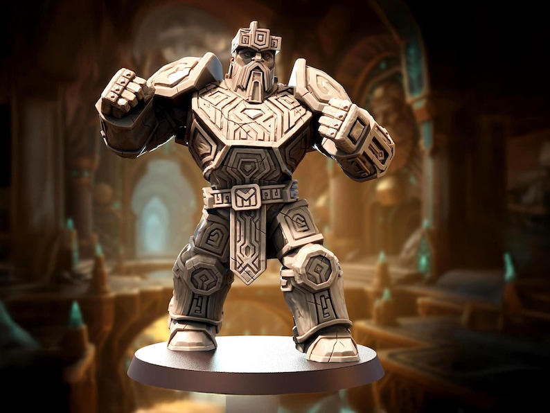 Golem, Construct, Automaton, Dwarven, Armored, Large Figure, Metal ...