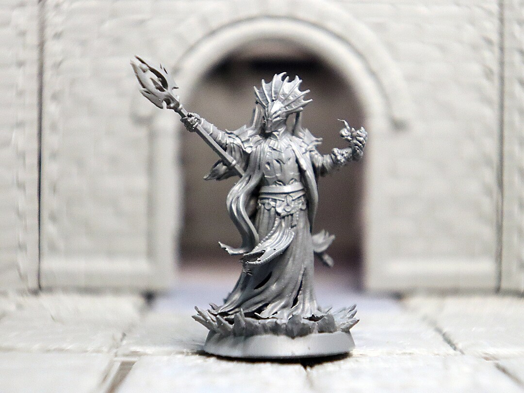 Human, Male, Warlock, Mage, Necromancer, Face Mask, Breast Plate, Magic ...