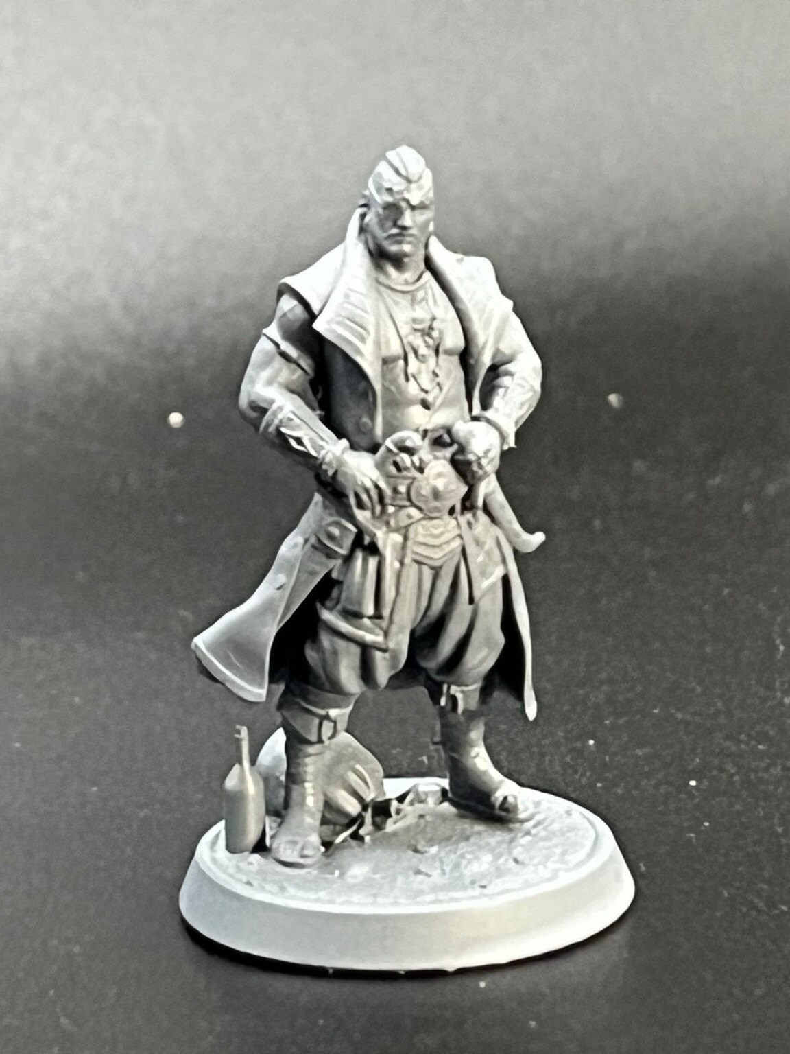 Human, Male, Rogue, Fighter, Pirate, Burly, Beard, Mohawk, Mace in Hand ...