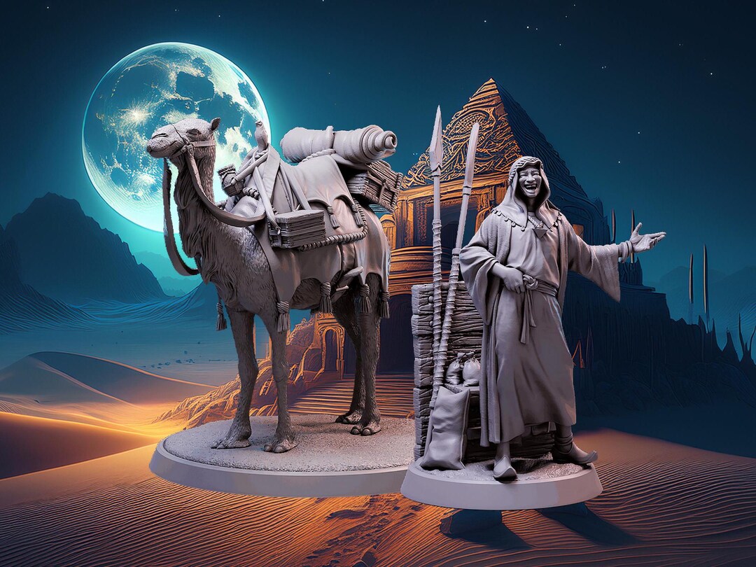 Human, Male, Merchant, Camel, Desert, Arabian, Salesman, Bartering ...