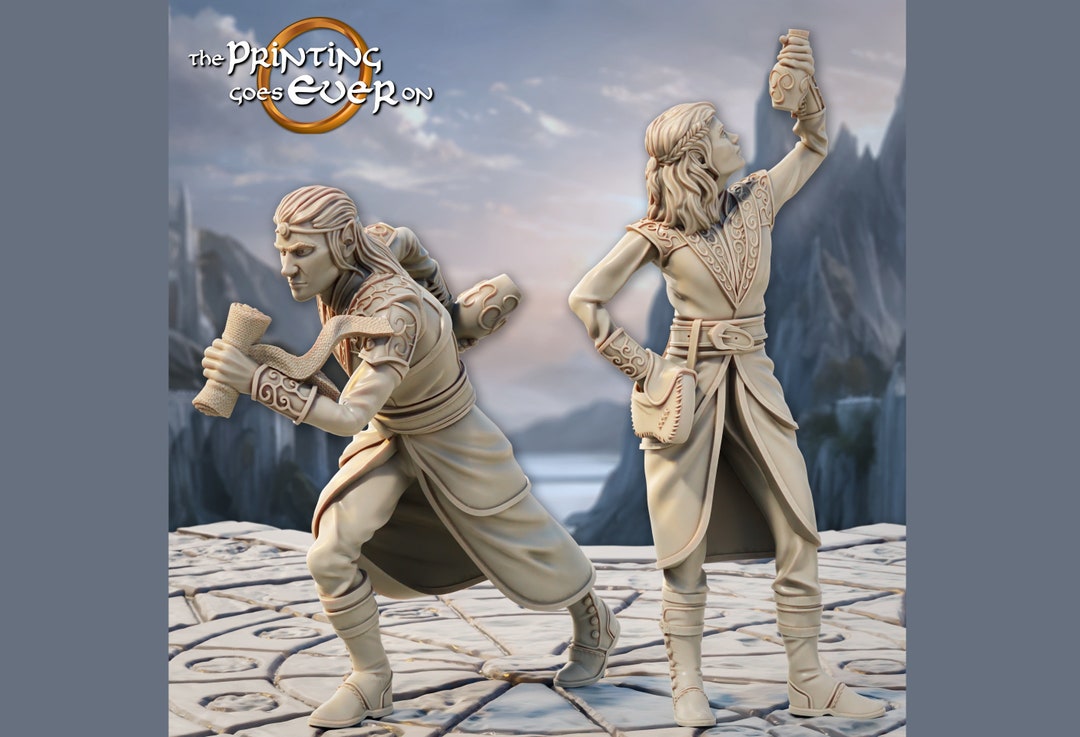 Male, Female, Elf, Cleric, Healer, Scroll, Potion, Healing, Robes ...