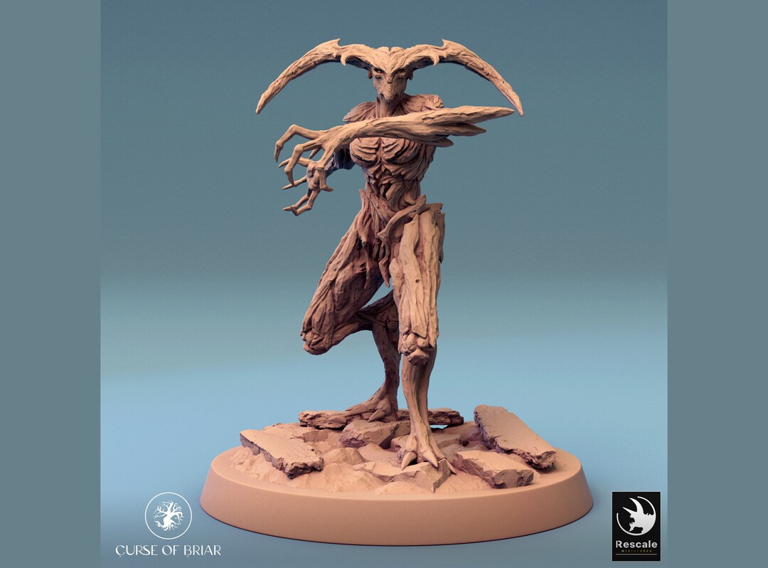 Woodfey, Male, Forest, Fey, Briar, Elemental, Monster, Tree, Wooden ...