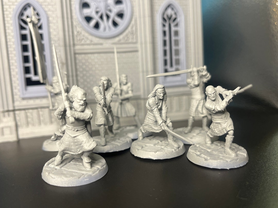 Male, Clansman, Fighter, Warrior, Breast Plate, Kilt, Bastard Sword ...