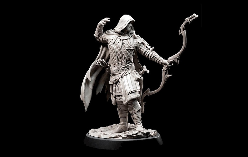 Elf, Male, Ranger, Fighter, Rogue, Longbow, Long Sword, Arrows, Hood ...