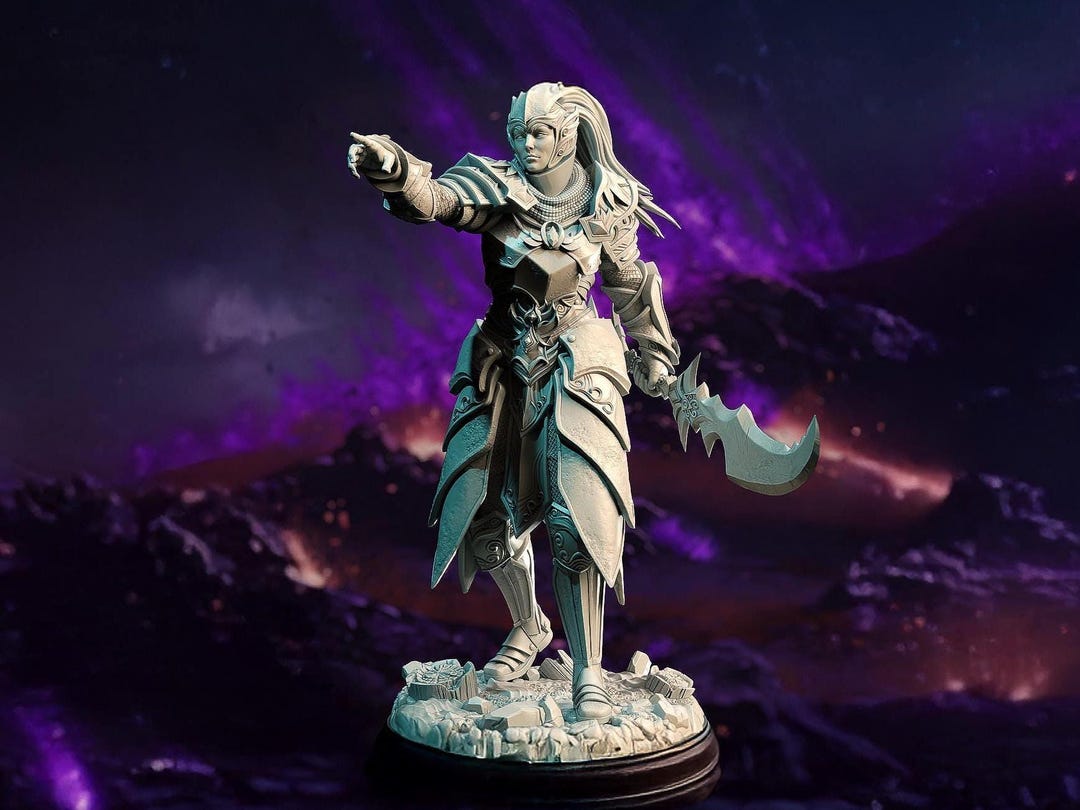 Elf, Female, Paladin, Cleric, Valiant, Warrior, Knight, Sword, Plate ...