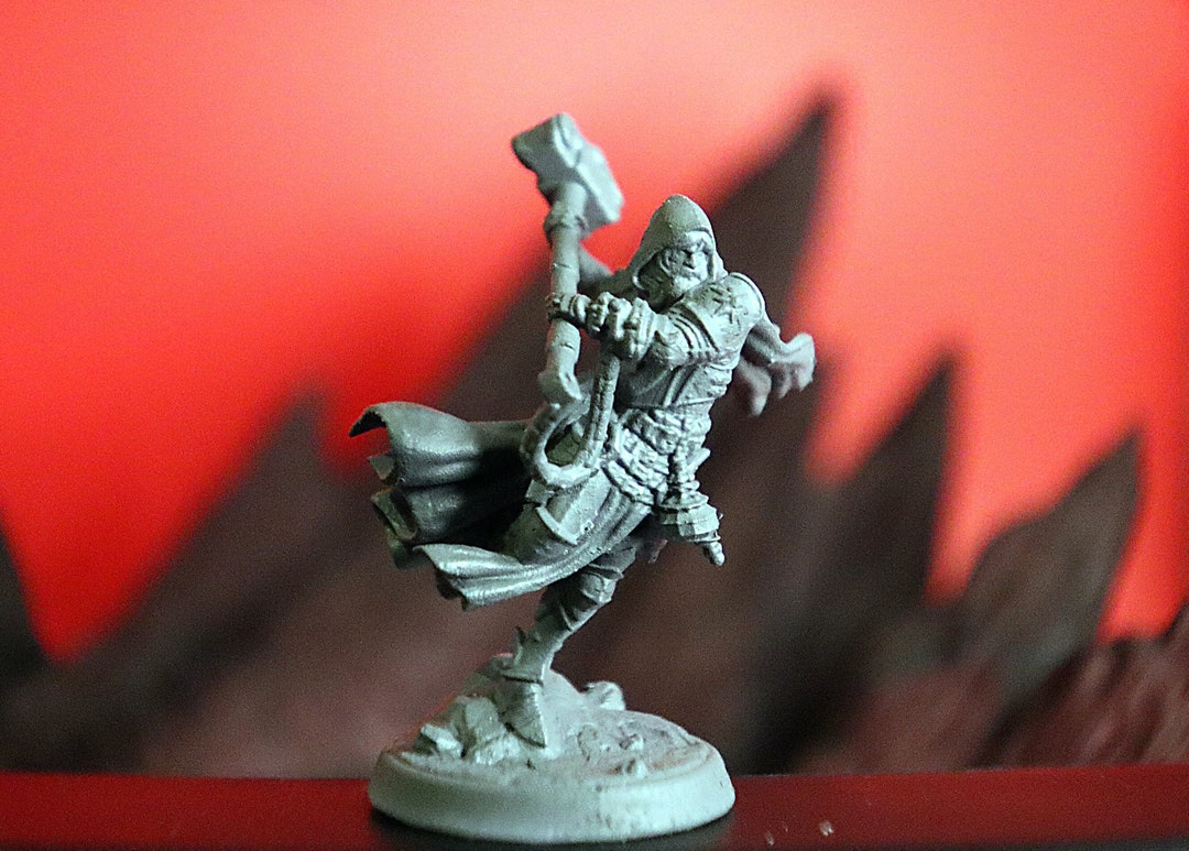 Human, Male, Fighter, Cleric, 2 Handed Maul, Leaping, Plate and Leather ...