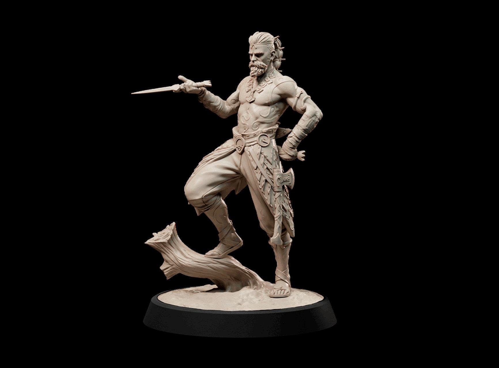 Human, Male, Viking, Rogue, Fighter, Warrior, Bare Chested, Dagger ...