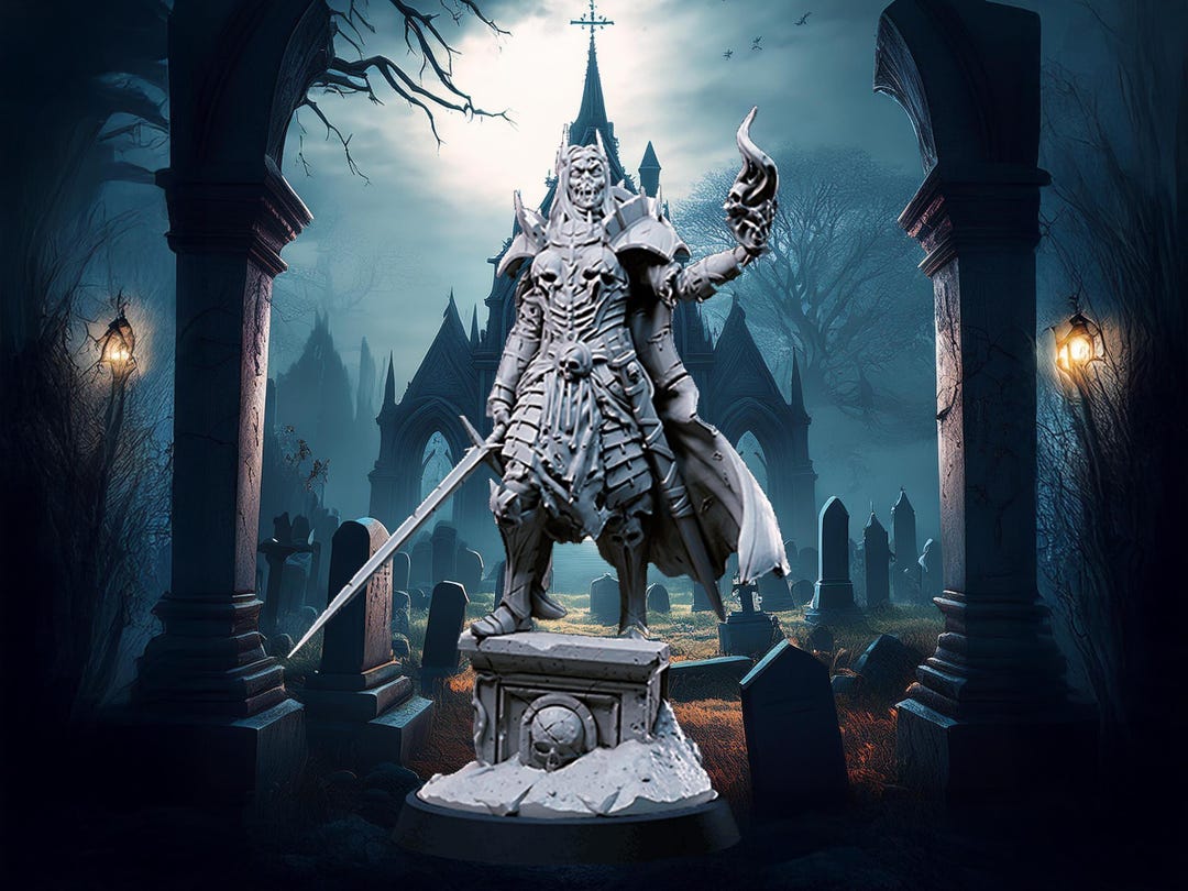 Wight, Undead, Lich, King, Female, Mage, Wizard, Priest, Robes, Sword ...
