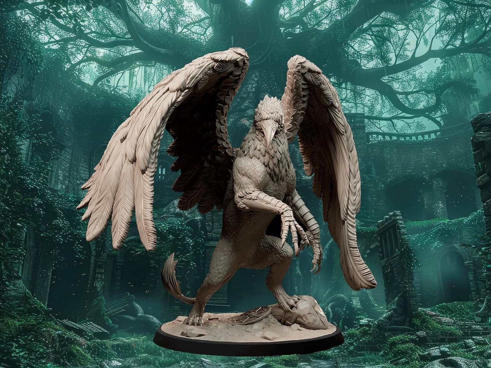 Griffon, Eagle, Lion, Mythological, Large Figure, Wings, Beak, Talons ...