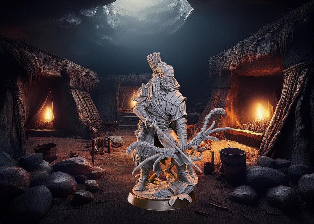 Half-orc, Orc, Male, Ranger, Warrior, Fighter, Archer, Character ...