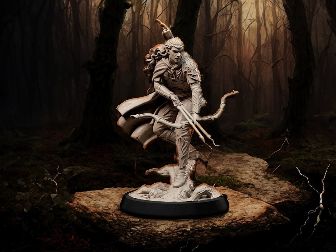 Elf, Male, Ranger, Rogue, Leather, Long Bow, Double Arrow, Stalking ...