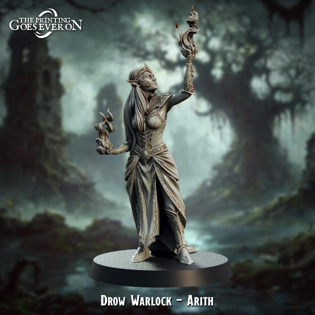 Drow, Elf, Female, Warlock, Sorcerer, Wizard, Spell Casting, Shaman ...