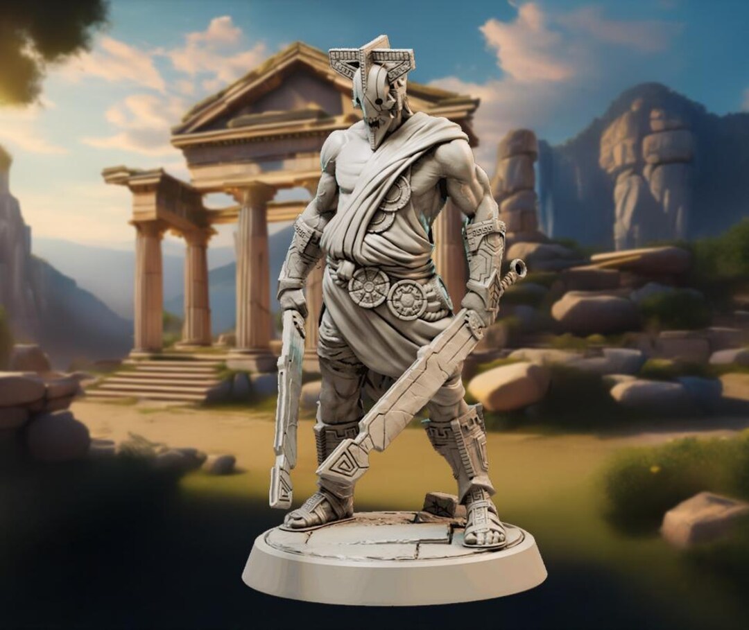 Human, Male, Warrior, Fighter, Barbarian, Gladiator, Masked, Dual ...